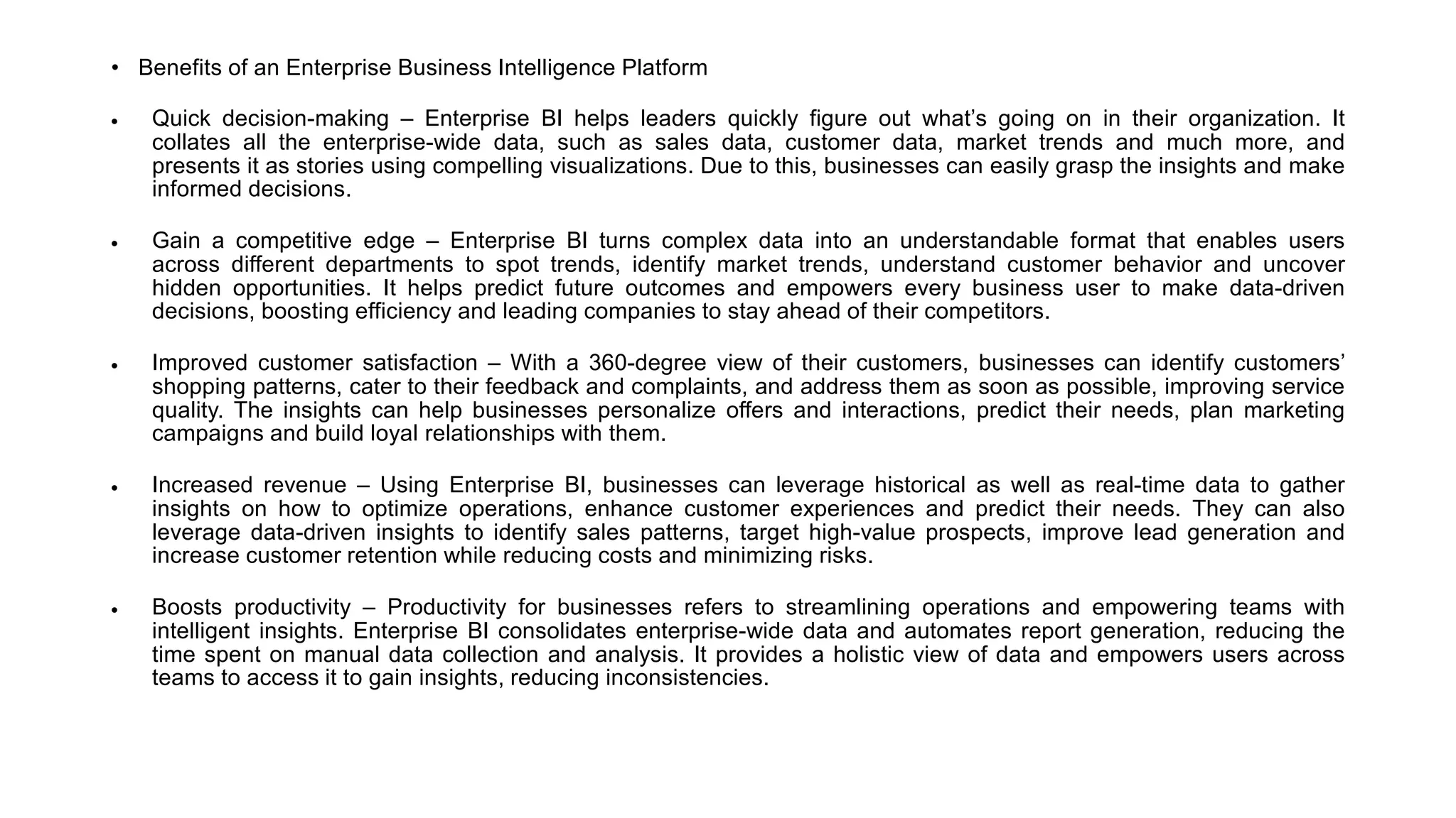 Enterprize and departmental BusinessIintelligence.pptx