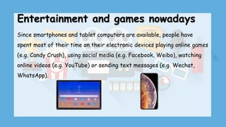 Entertainment and games | PPTX