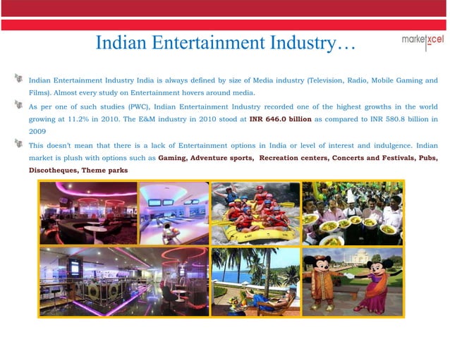 Entertainment and India 2012- report by market xcel | PPT