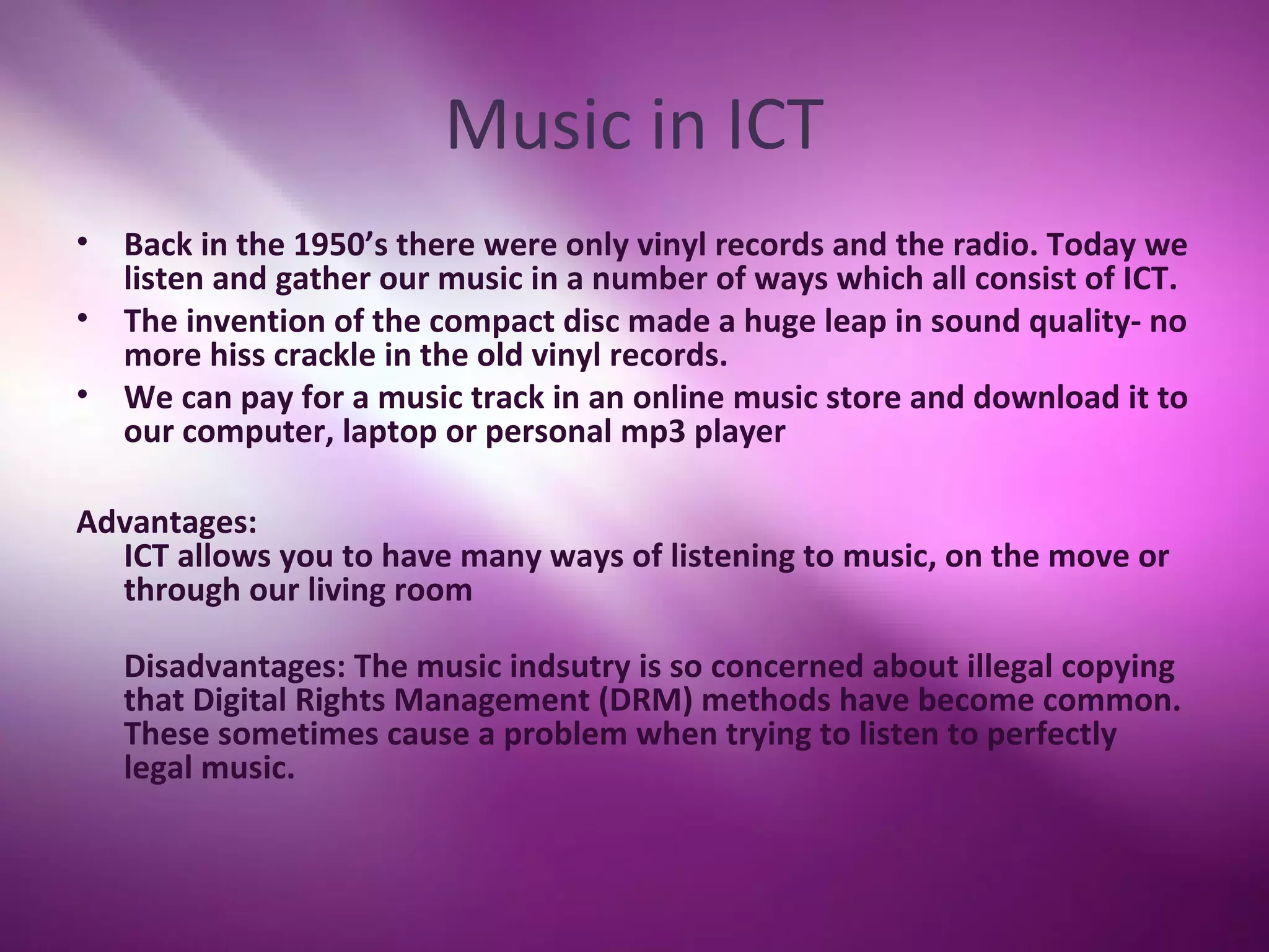 Entertainment & ICT | PPT