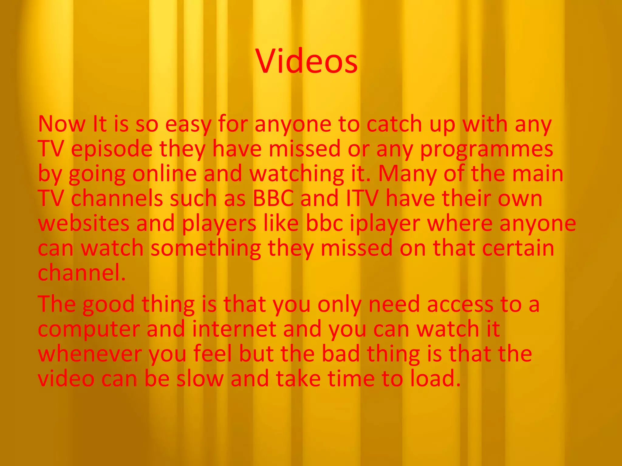 Entertainment & ICT | PPT