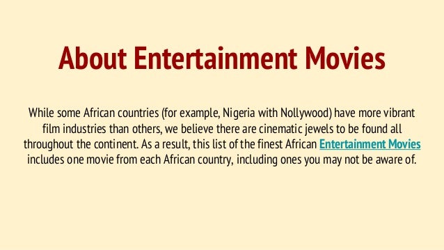 Entertainment movies | PPTX