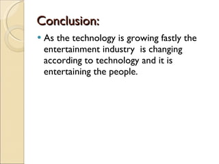 Entertainment Ppt 2 | PPT