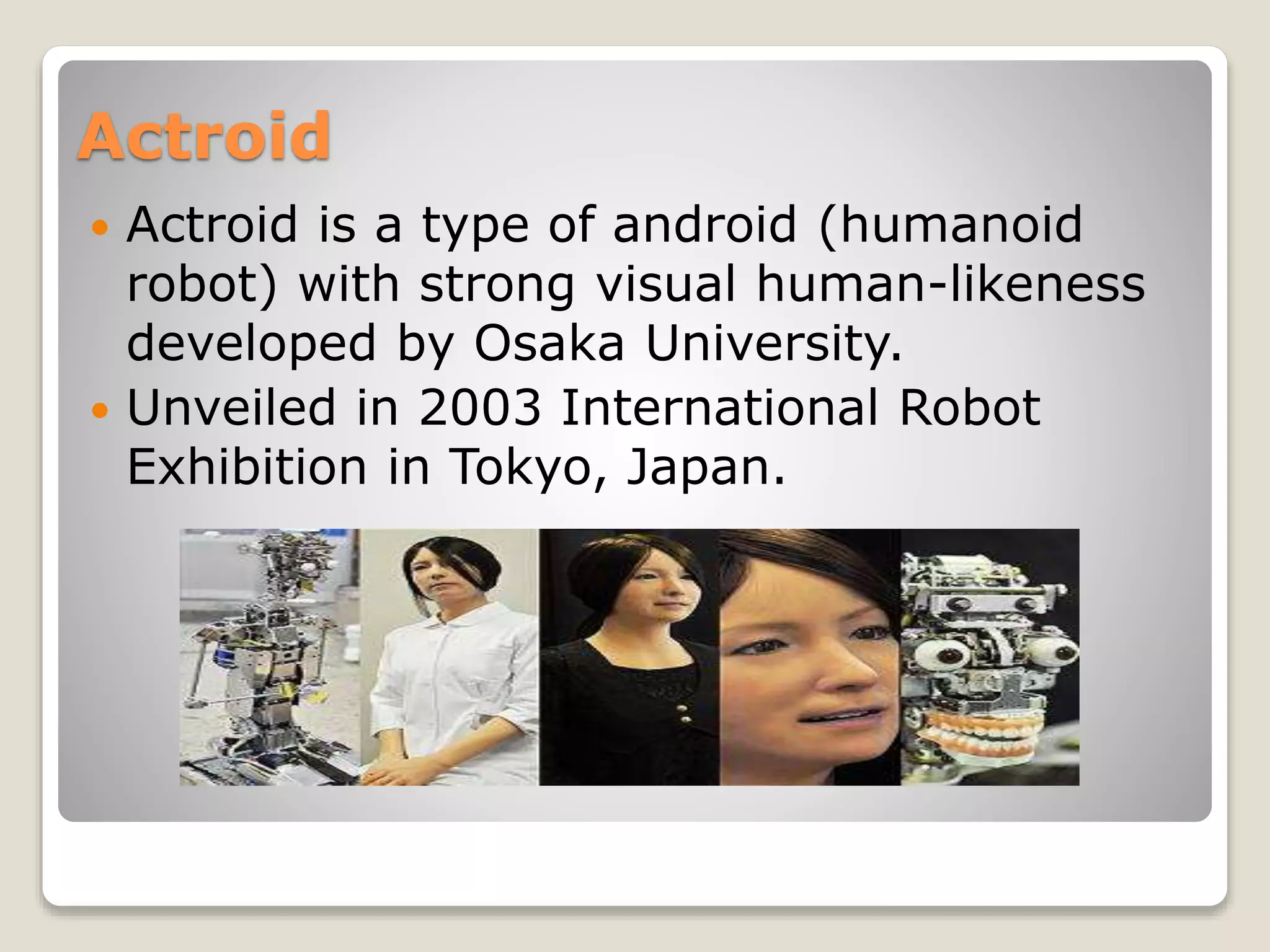 Entertainment robots | PPTX