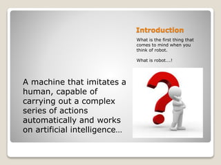 Entertainment robots | PPTX