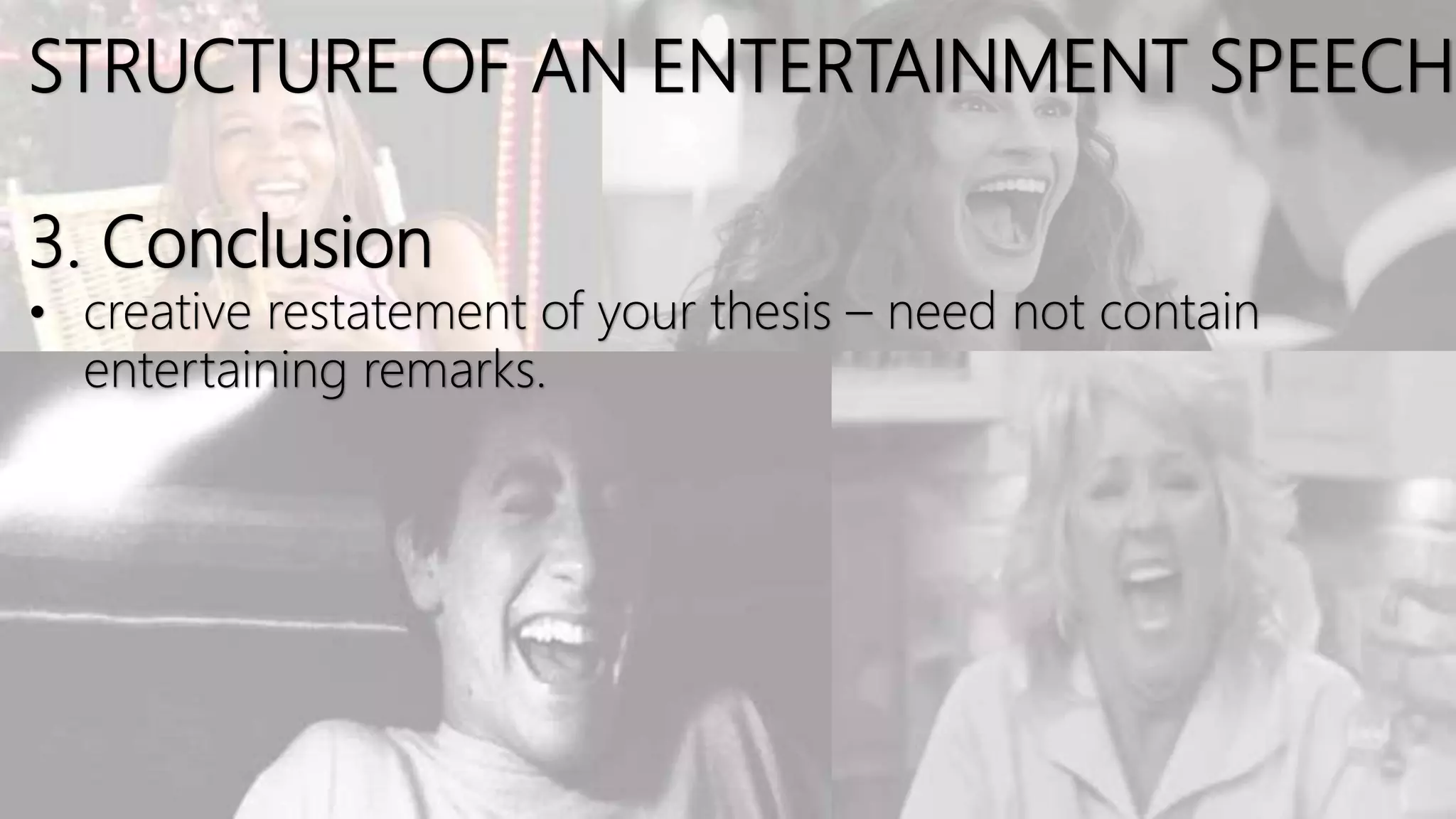 Entertainment speech | PPTX