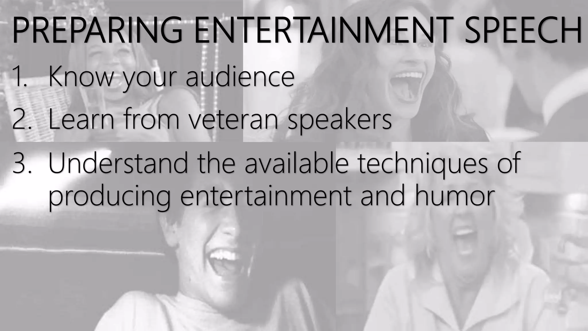 Entertainment speech | PPTX