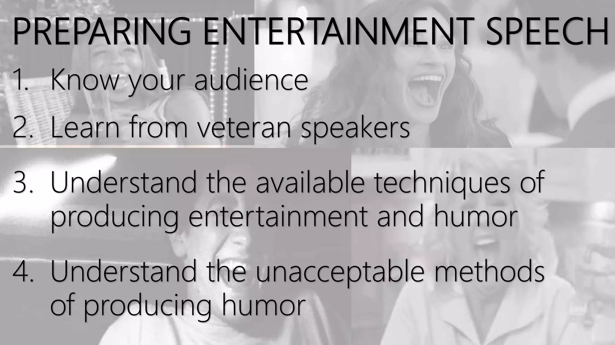 Entertainment speech | PPTX