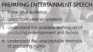Entertainment speech | PPTX