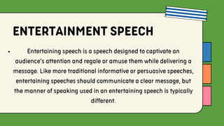 ENTERTAINMENT SPEECH.pdf helps you to understand more | PDF