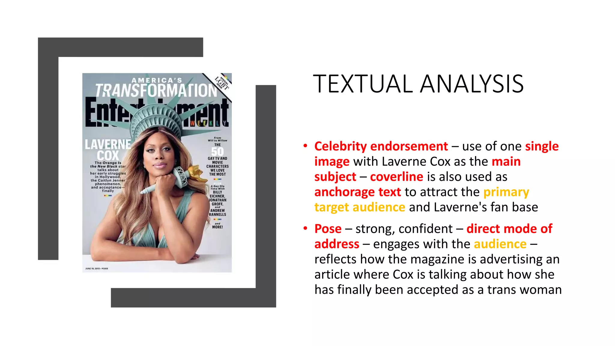 Entertainment weekly textual analysis | PPT