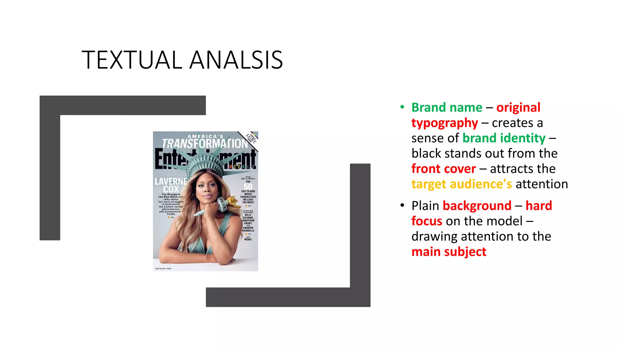 Entertainment weekly textual analysis | PPTX