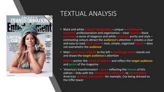 Entertainment weekly textual analysis | PPT