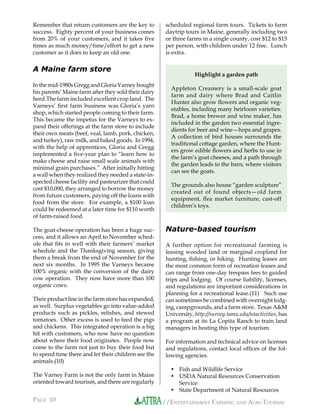 Entertainment Farming and Agri-Tourism | PDF