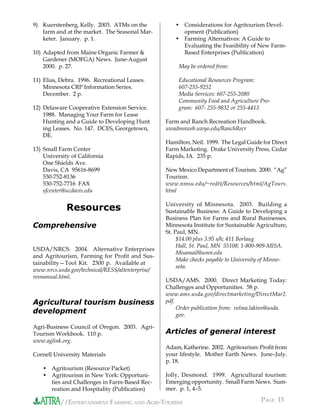 Entertainment Farming and Agri-Tourism | PDF