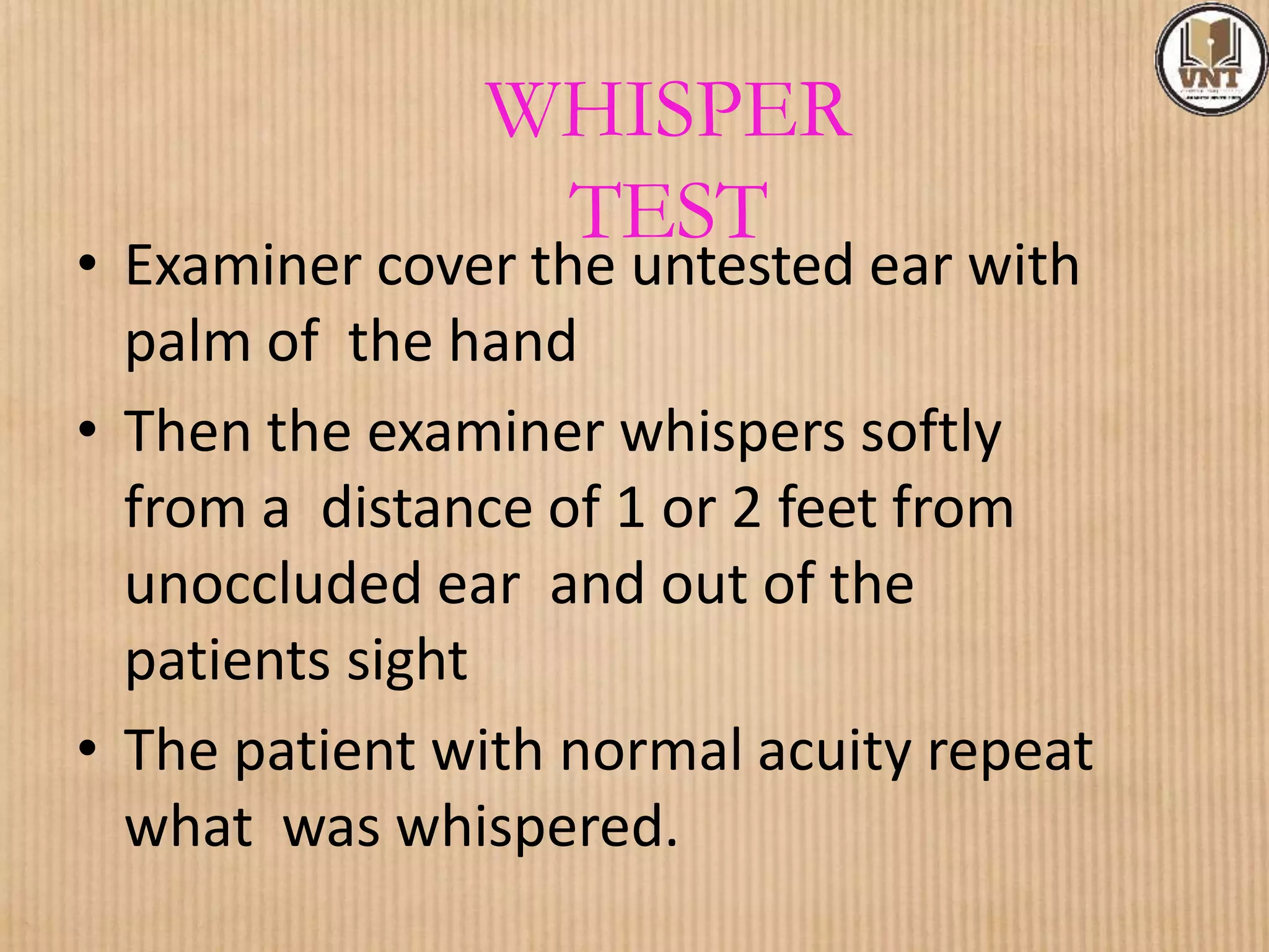 ENT Examination | PPTX