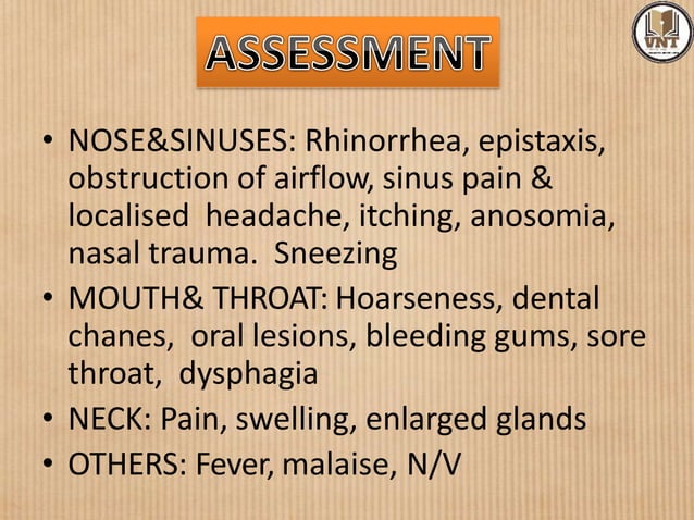 ENT Examination | PPTX