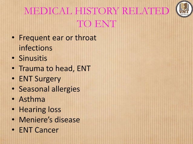 ENT Examination | PPTX