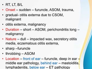 ent examination.power point presentation | PPT
