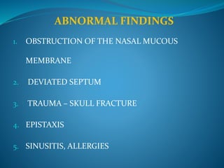 Ent examinaton | PPTX