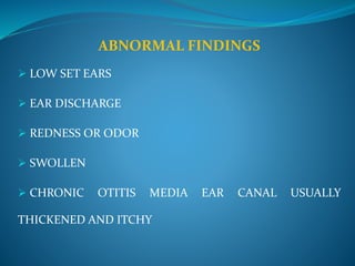 Ent examinaton | PPTX