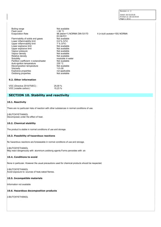 MSDS TGK RESIN CLEANER | PDF | Lung and Respiratory Health | Diseases ...