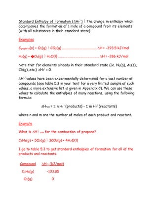 Enthalpy | DOCX | Chemistry | Science