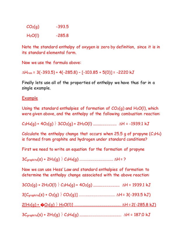 Enthalpy | DOCX | Chemistry | Science