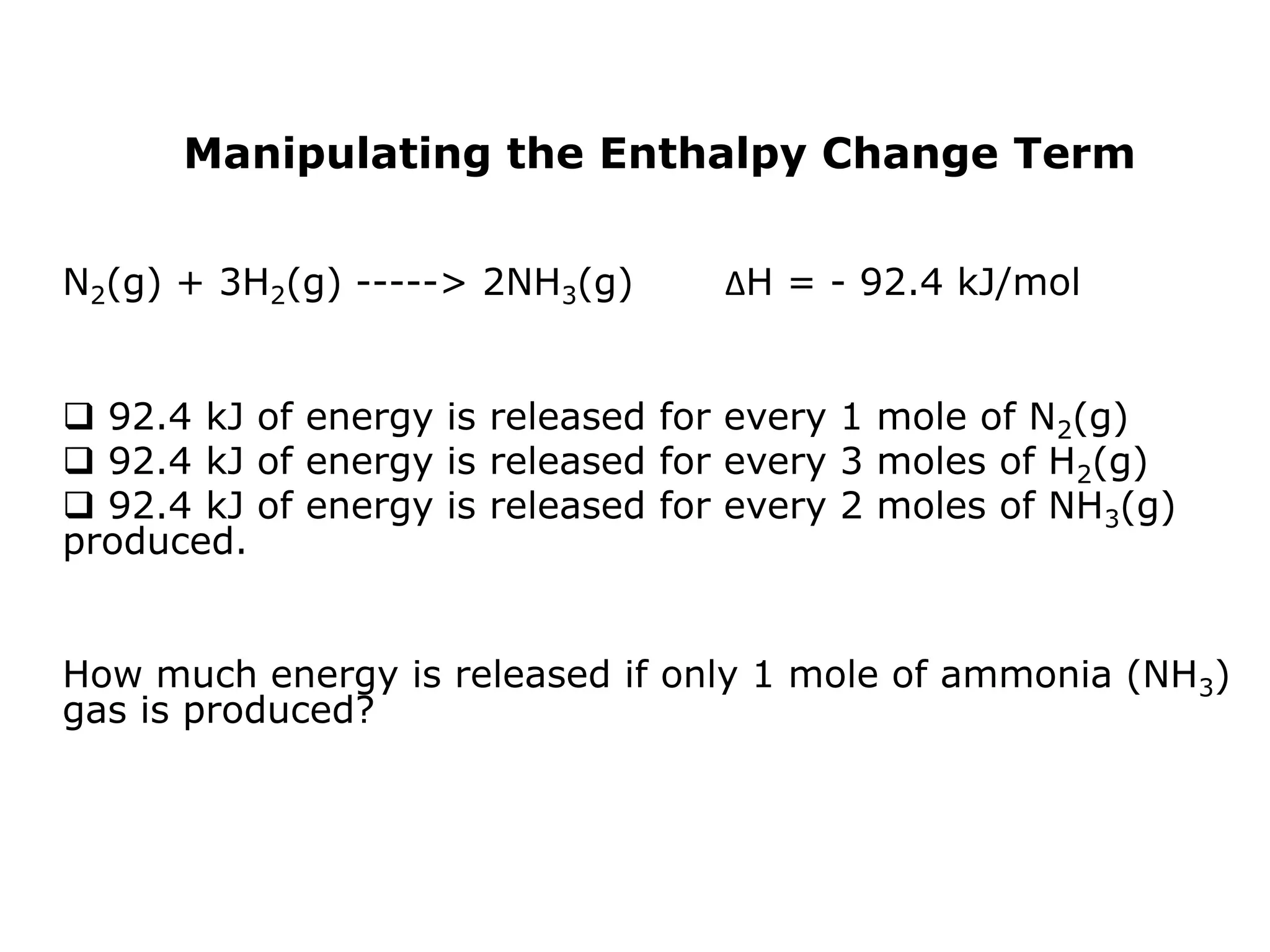 Enthalpy change | PPTX