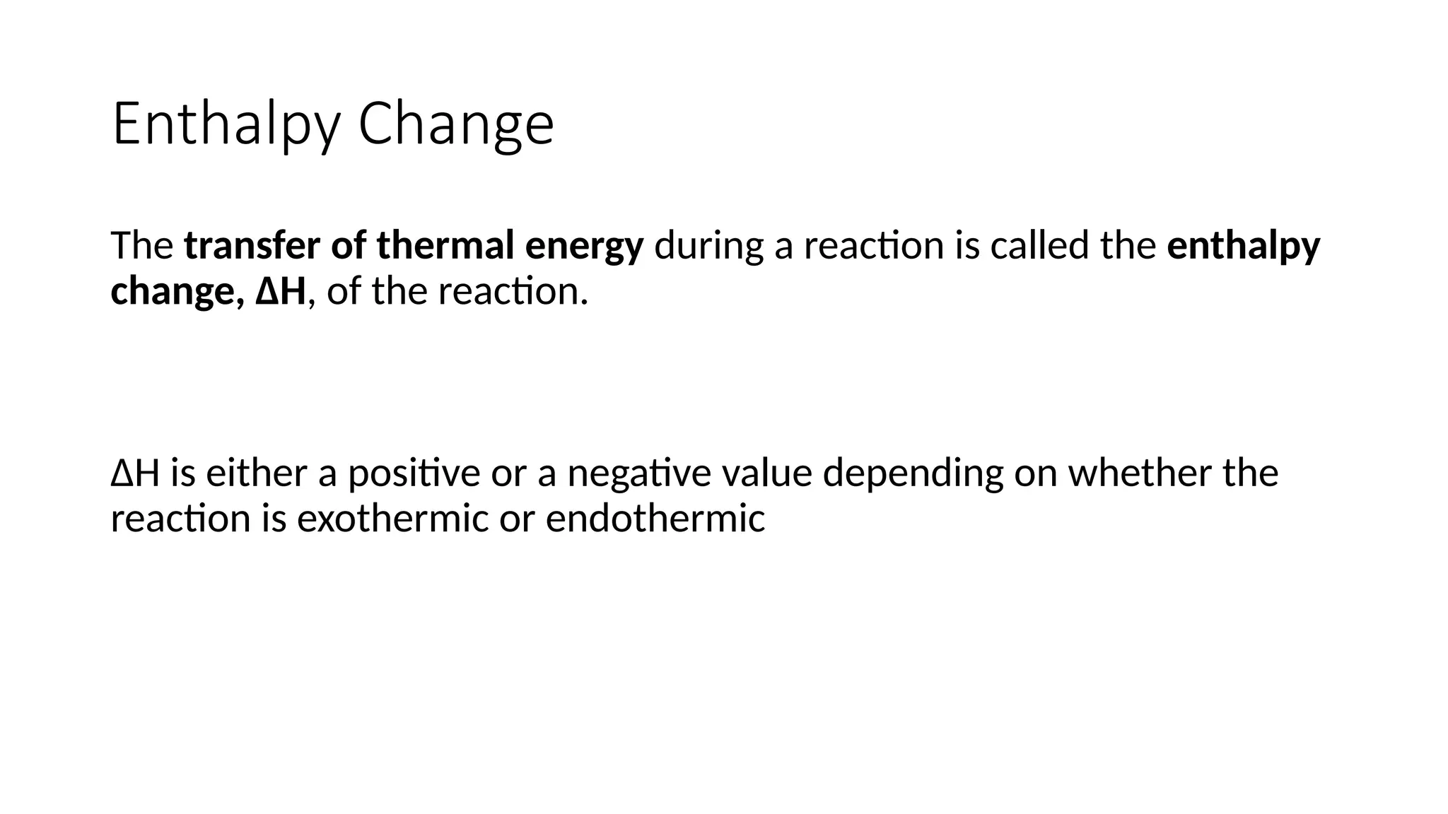 Enthalpy Change Edexcel International GCSE Chemistry | PPT