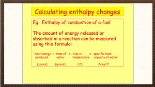 Enthalpy Change Edexcel International GCSE Chemistry | PPT