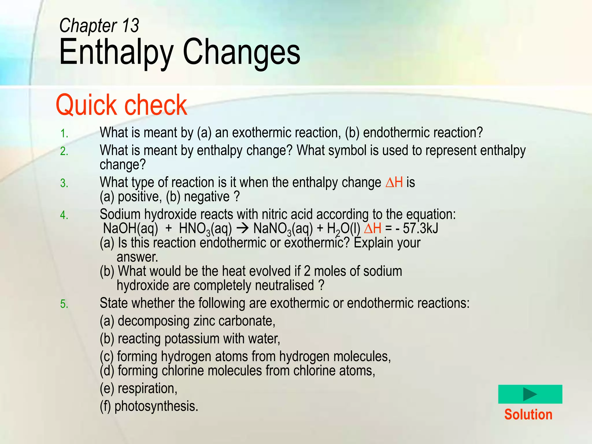 Enthalpy Change CSEC Chemistry.pptx