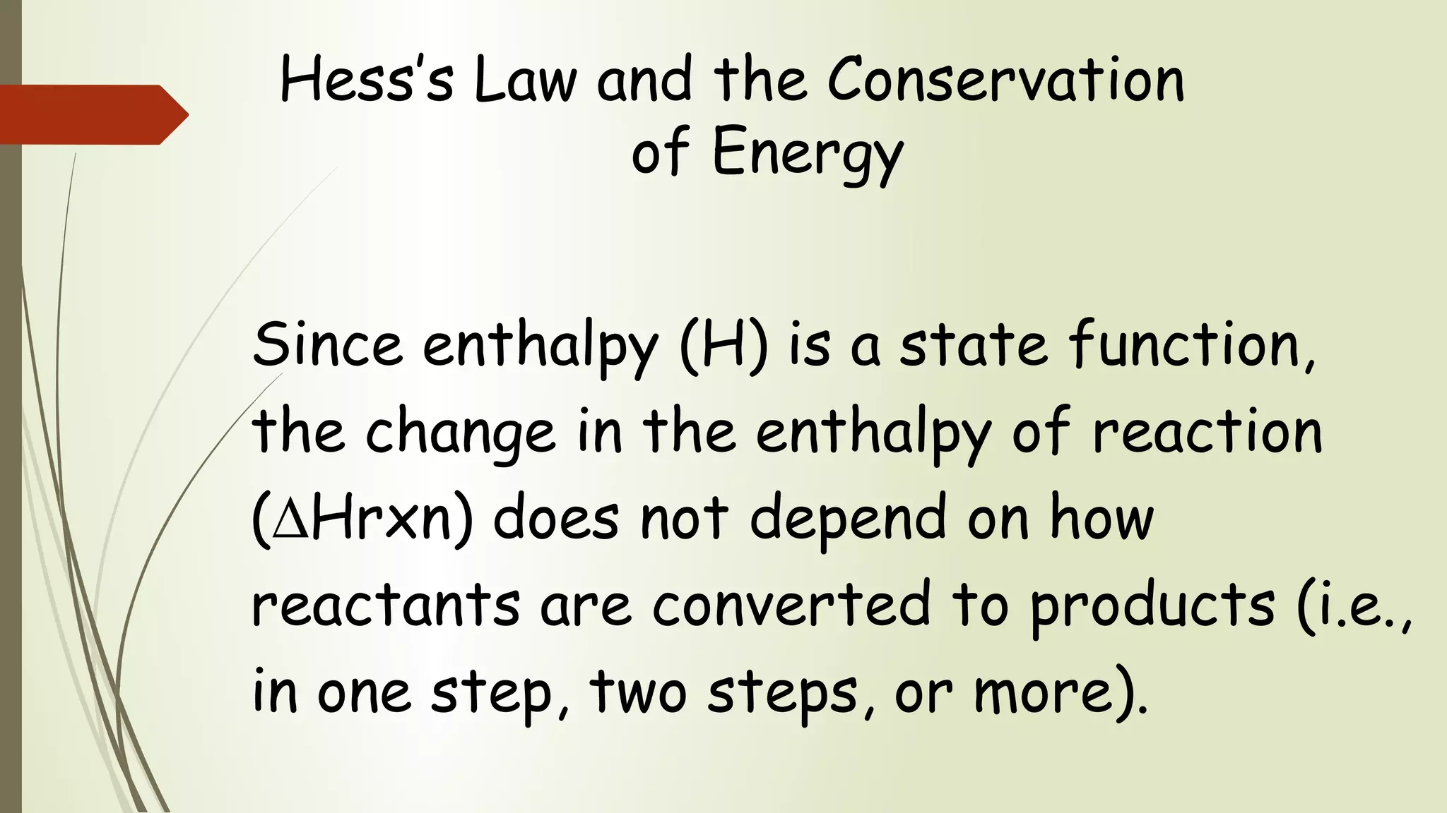 Enthalpy Hess's Law | PPT | Chemistry | Science