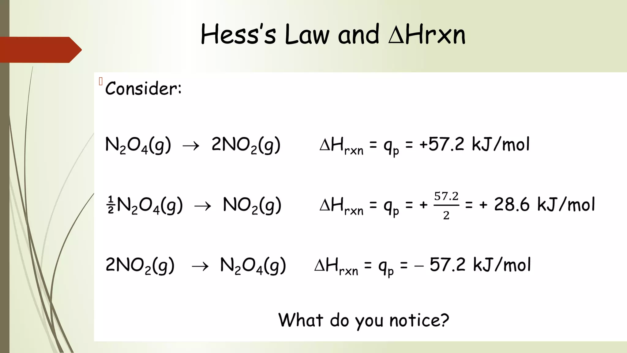 Enthalpy Hess's Law | PPT