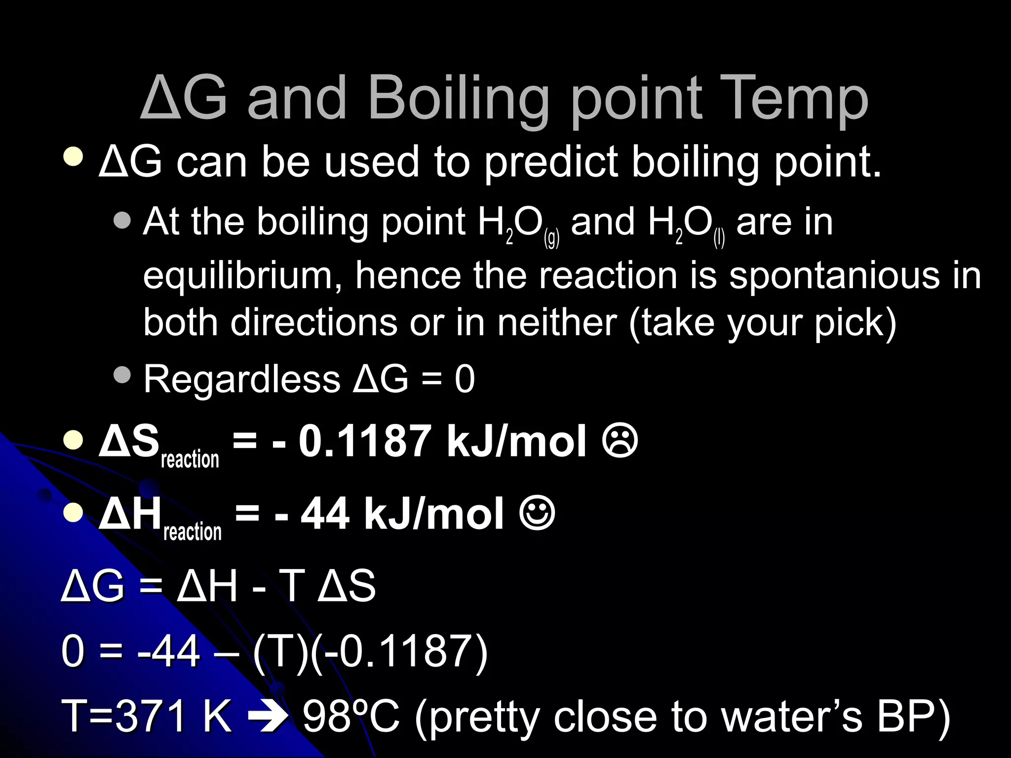 Enthalpy vs entropy | PPT