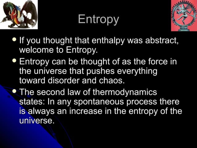 Enthalpy vs entropy | PPT | Chemistry | Science