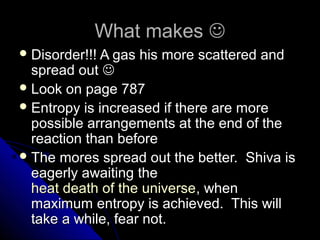 Enthalpy vs entropy | PPT