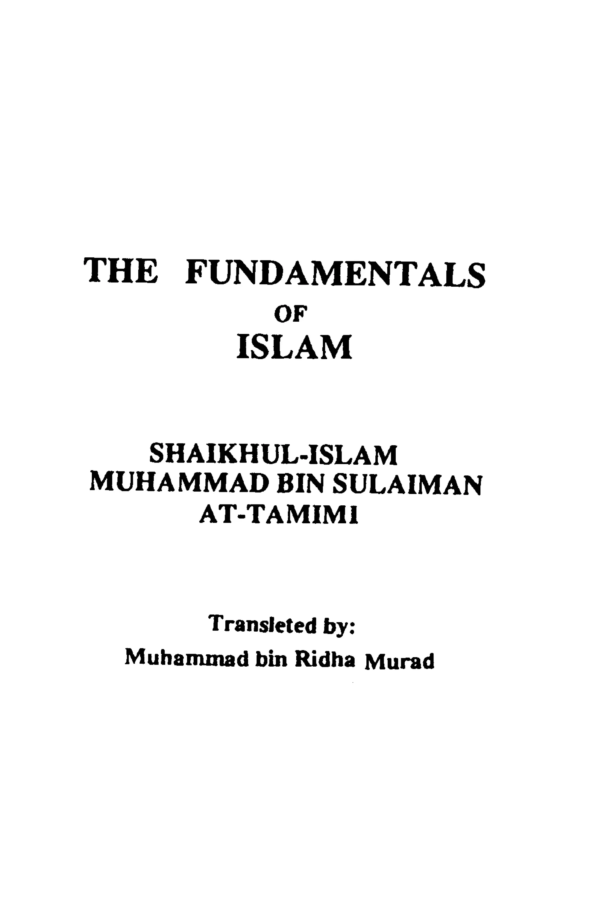 the fundamentals_of_islam | PDF