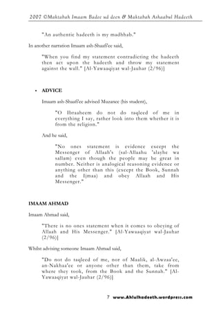 En the issue_of_taqleed_sarghodwee | PDF | Islam | Religion & Spirituality