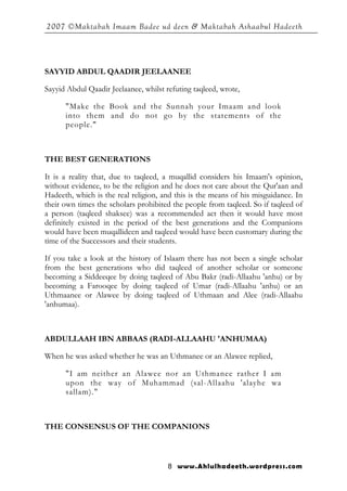 En the issue_of_taqleed_sarghodwee | PDF | Islam | Religion & Spirituality