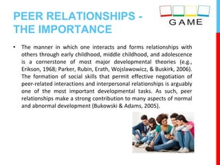 Problems in peer-relationships | PPTX