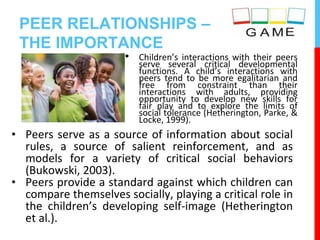 Problems in peer-relationships | PPTX