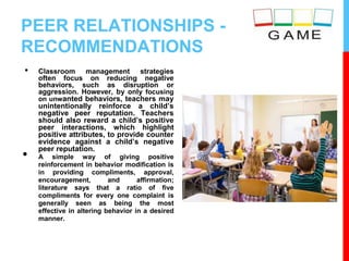 Problems in peer-relationships | PPTX