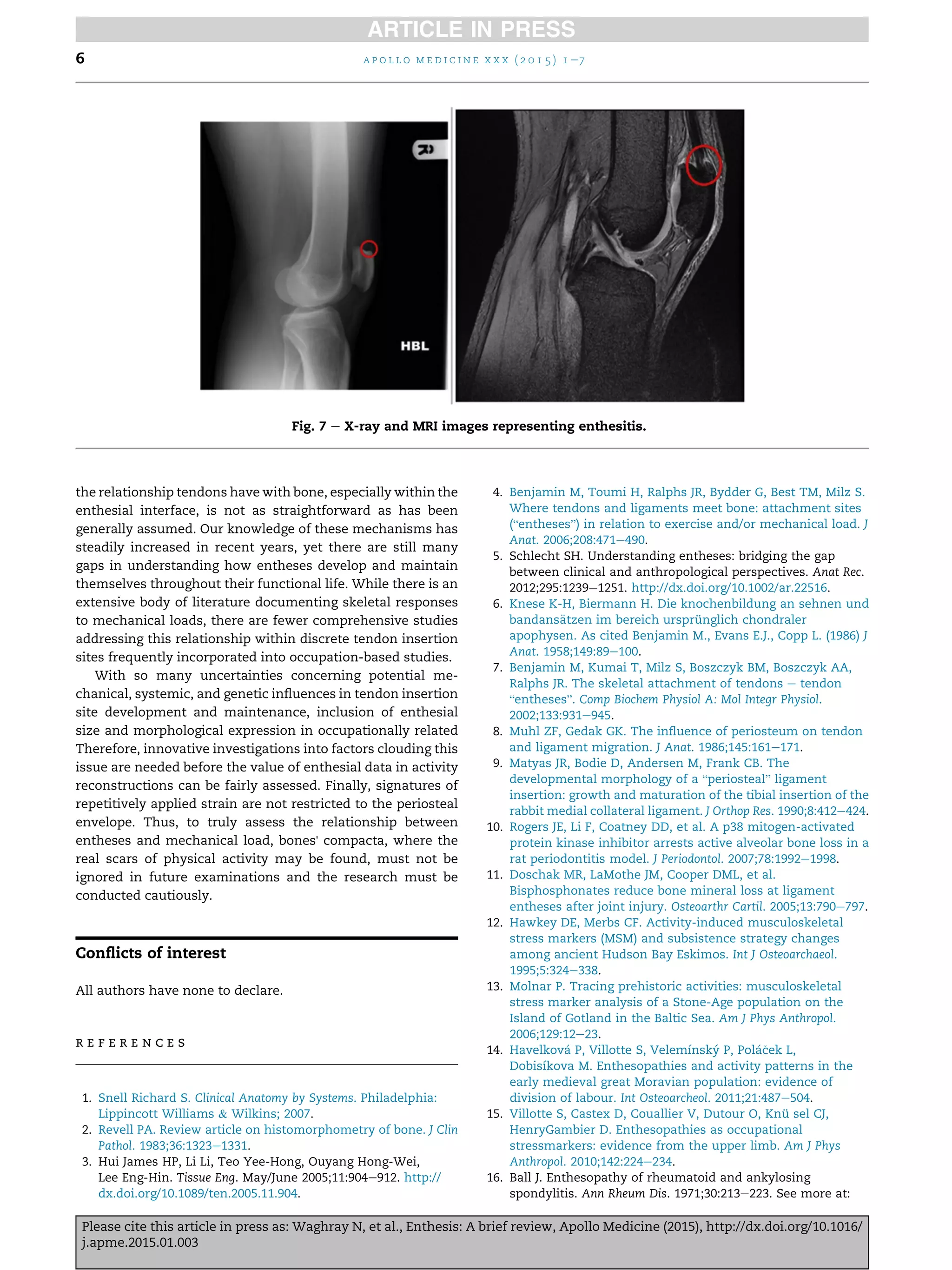 Enthesis: A brief review | PDF