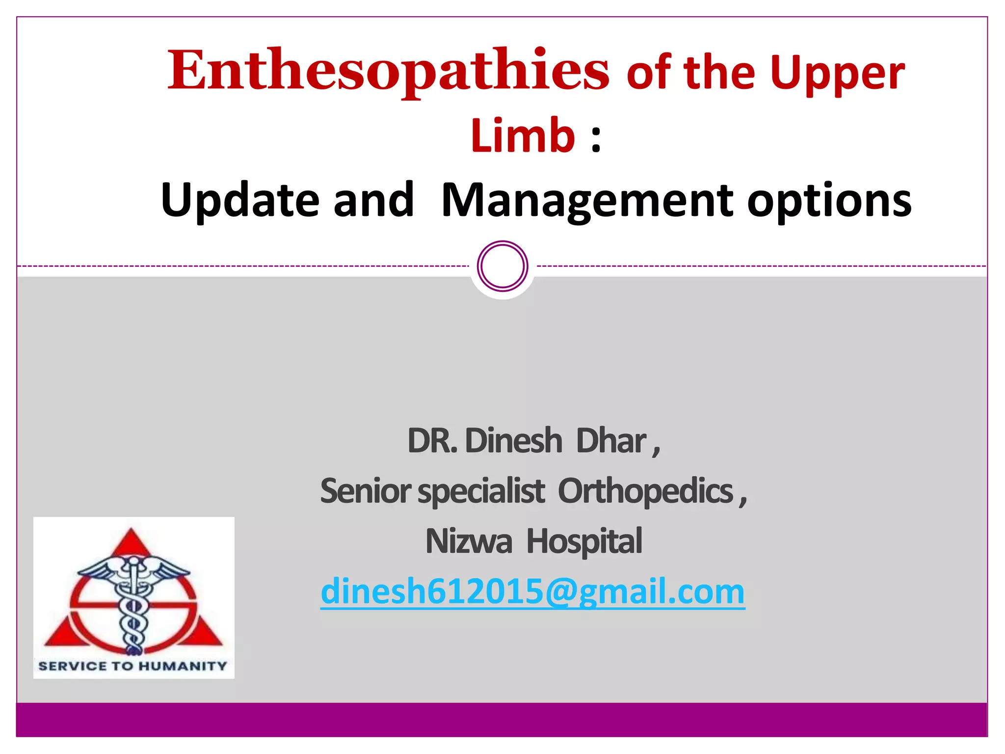 Enthesopathies ul | PPT