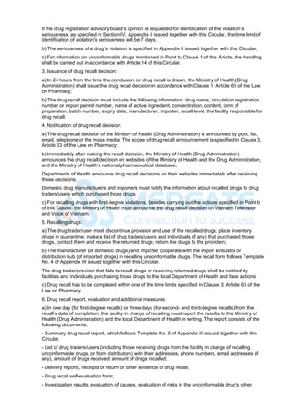 Circular 11/2018/TT-BYT: ON DRUG/DRUG INGREDIENT QUALITY | PDF