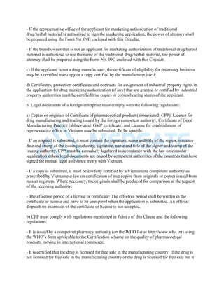 Circular 21/2018/TT-BYT: MARKETING AUTHORIZATION OF TRADITIONAL DRUGS ...