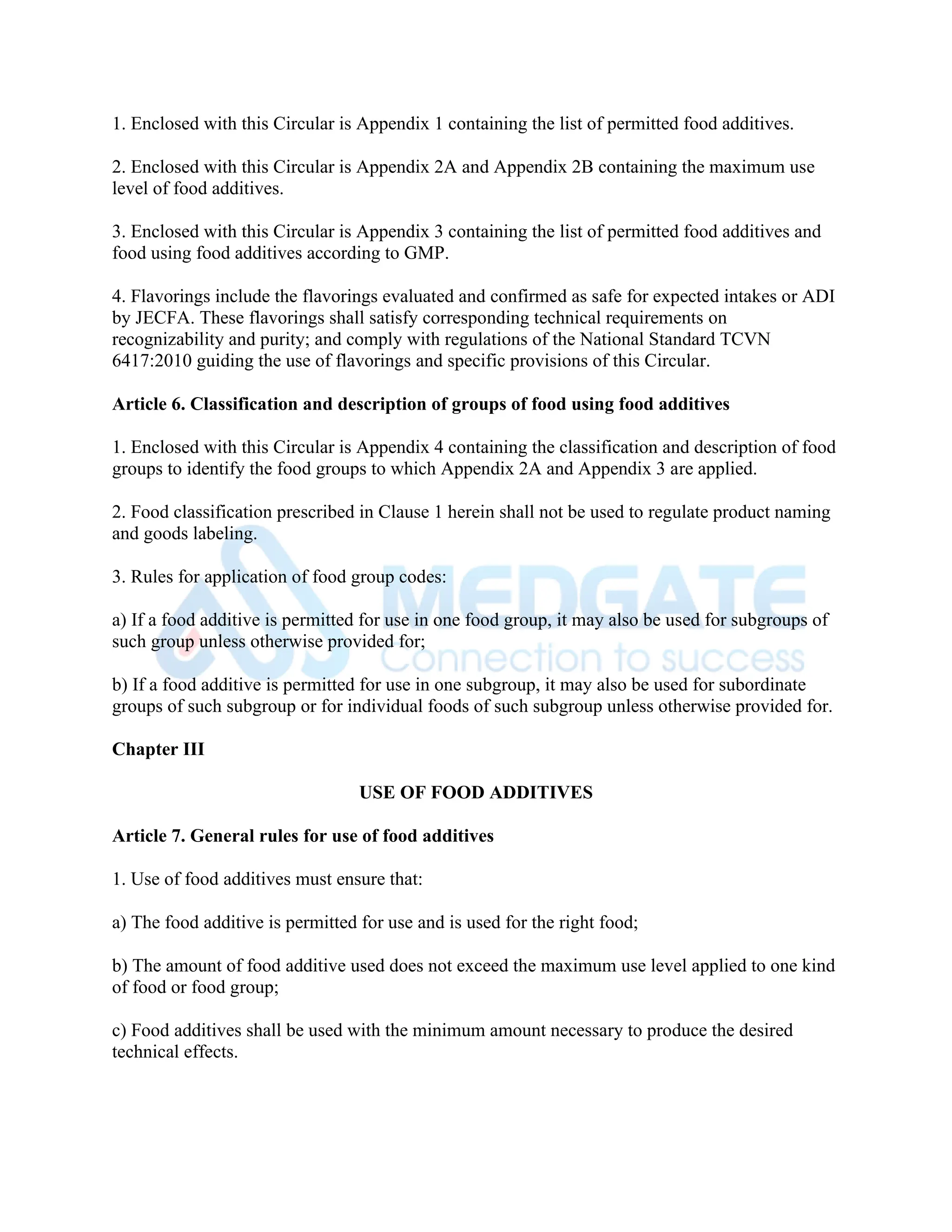 Circular 24/2019/TT-BYT: GUIDING THE MANAGEMENT AND USE OF FOOD ADDITIVES | PDF