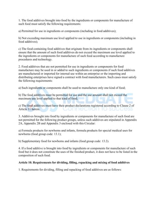 Circular 24/2019/TT-BYT: GUIDING THE MANAGEMENT AND USE OF FOOD ...
