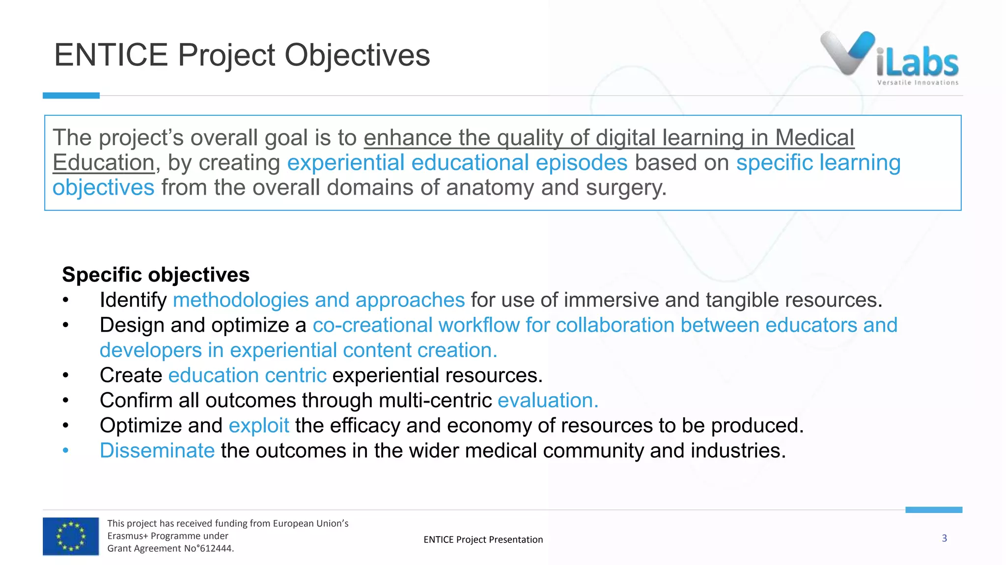ENTICE project presentation | PPTX